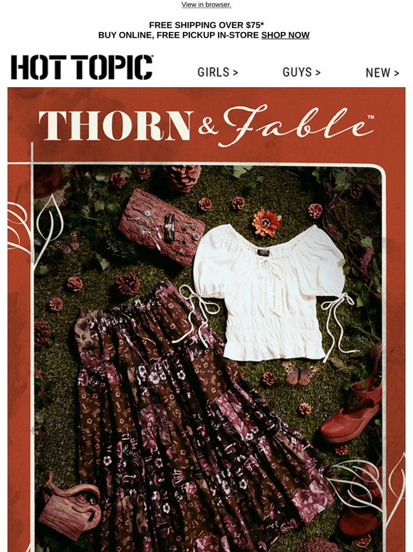 Hot Topic: New fashion pieces to wear in moonlit forests 🌙🌲🥀 | Milled