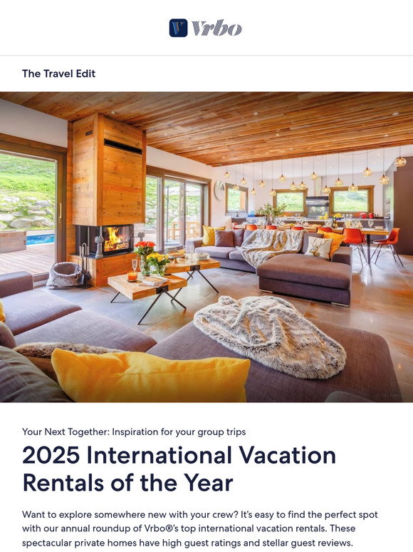 Vrbo: Meet Vrbo's 2025 International Vacation Rentals of the Year | Milled