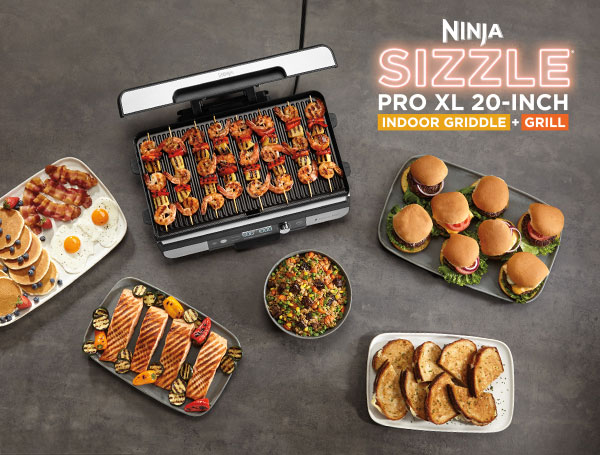 Ninja Kitchen: IT'S HERE—Ninja Sizzle® Pro XL Indoor Griddle + Grill. 🔥 ...