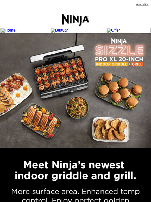 Ninja Kitchen: IT'S HERE—Ninja Sizzle® Pro XL Indoor Griddle + Grill. 🔥 ...
