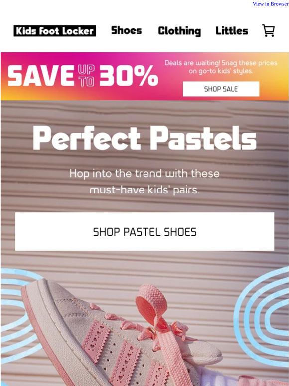 Kids Foot Locker: Pastel kicks for every kid's look 👟🎨 | Milled