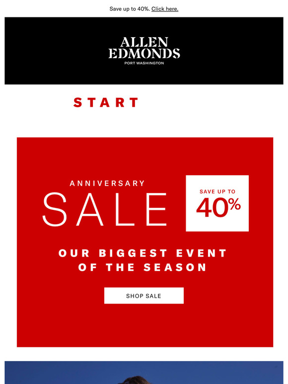 Allen Edmonds Email Newsletters: Shop Sales, Discounts, and Coupon Codes