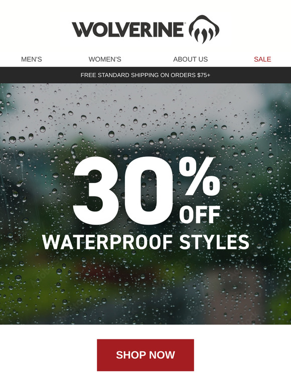 Wolverine: Spring Savings! 30% off Waterproof Styles | Milled