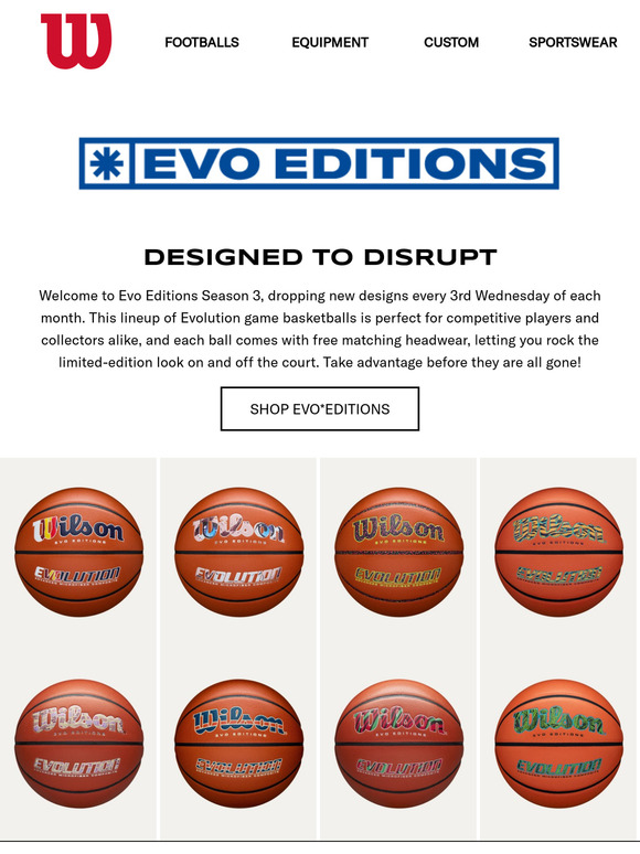 Wilson: Evo*Editions: Designed to disrupt | Milled