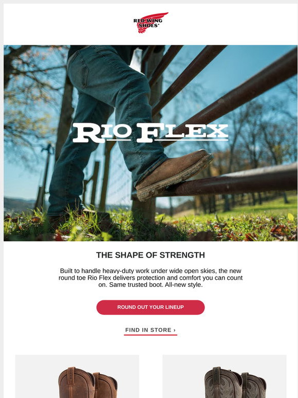 Red Wing Shoes: NEW Rio Flex: Western-Born, Jobsite Tested | Milled