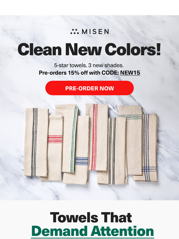 Misen: 3 New Colors | 15% Off | Milled