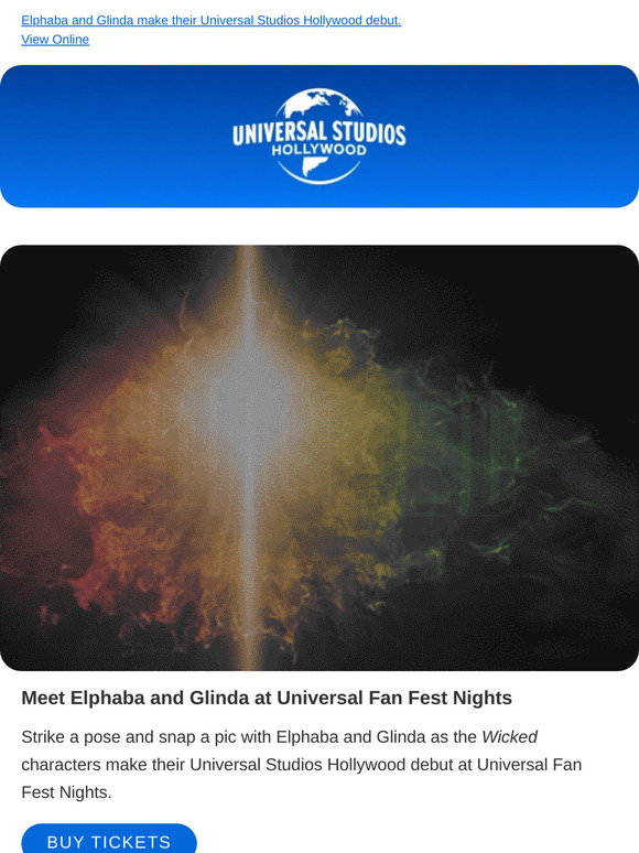 Universal Studios Hollywood: A Wicked Addition to Universal Fan Fest ...