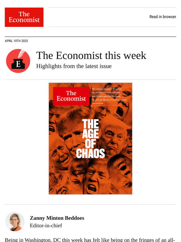 The Economist: Trump ushers in a new age of economic chaos | Milled