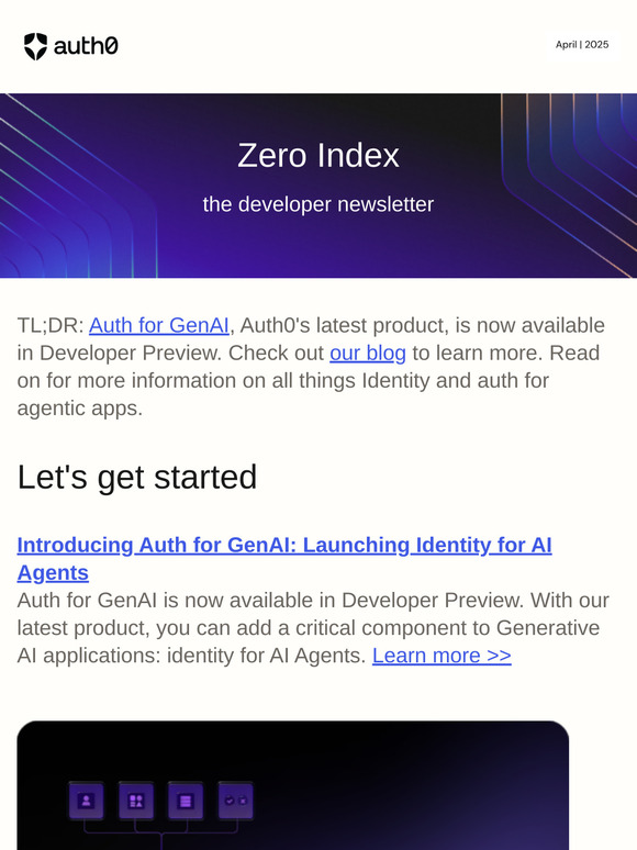 Auth0: Zero Index - Check out what’s new at Auth0: AI Edition | Milled