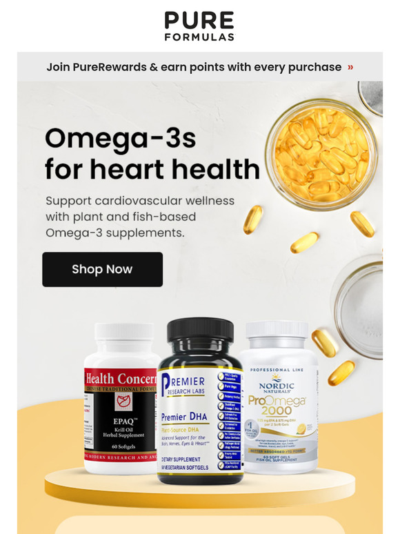 PureFormulas: Heart-smart Omega-3s: Fish and plant-based picks 🐟 🌿 | Milled