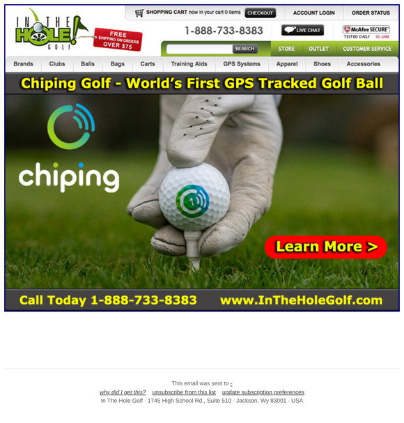 IN THE HOLE GOLF: ⛳ World's First GPS Tracked Golf Ball | Milled