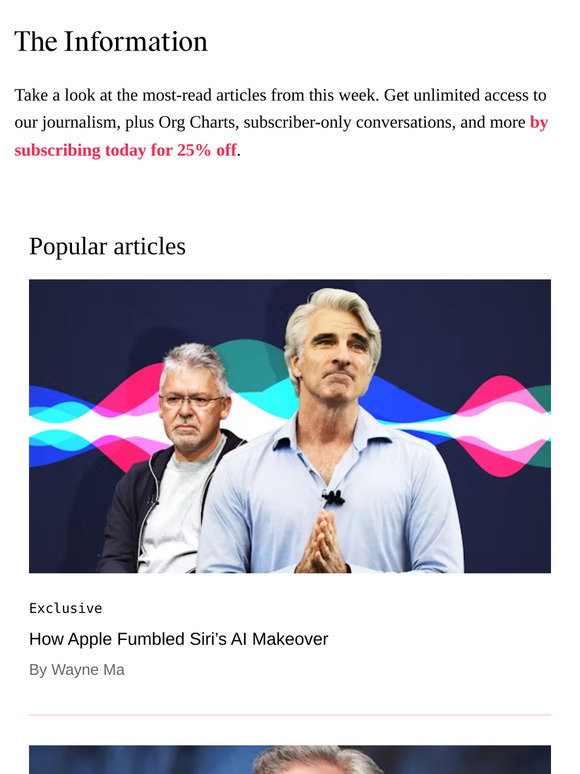 The Information: This Week's Most Popular Stories | Milled