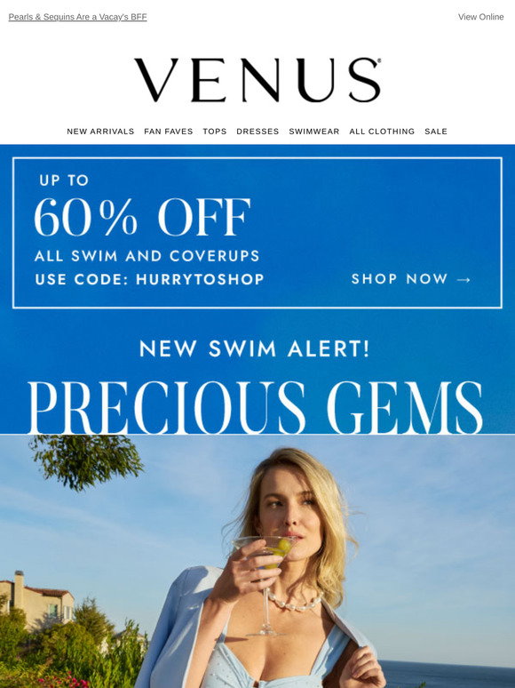 VENUS: ALL NEW Sparkling Swim! Up to 60% OFF! | Milled