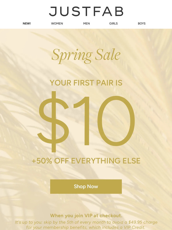JustFab Email Newsletters: Shop Sales, Discounts, and Coupon Codes