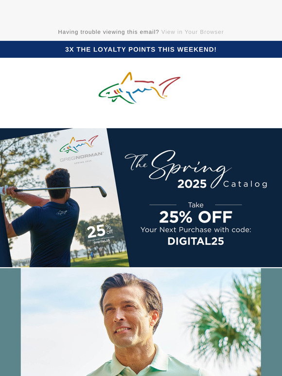 Greg Norman Collection: Get 3X the Shark Reward Points | Milled