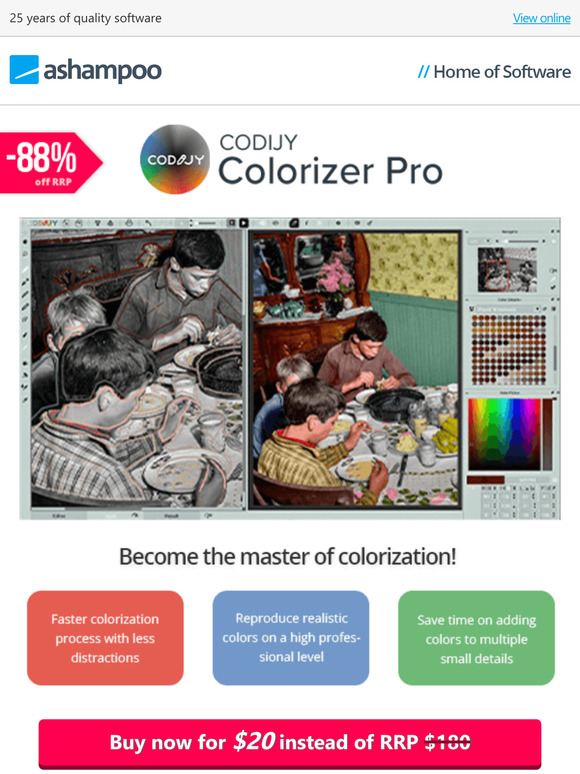 Ashampoo: CODIJY Colorizer PRO⁠ - Become the master of colorization ...