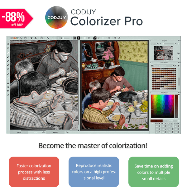 Ashampoo: CODIJY Colorizer PRO⁠ - Become the master of colorization! | Milled