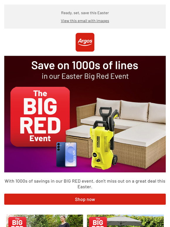Argos: 💰 Big Red event has landed. Let the savings begin 💰 | Milled