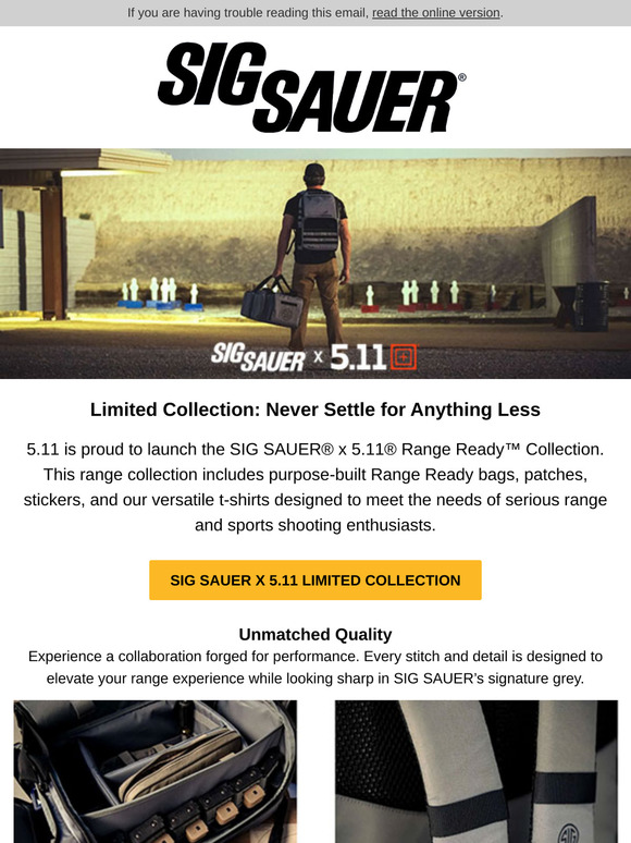 SIG SAUER: Now Available: SIG SAUER x 5.11 Collection | Milled