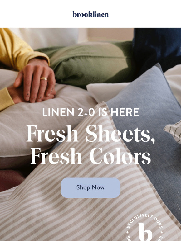 Brooklinen: New Linen. AND in New Colors? | Milled