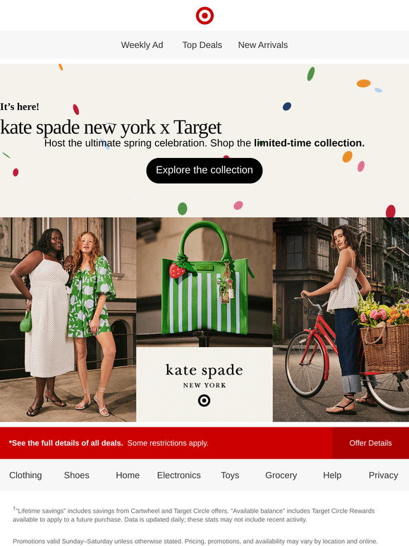 Target: 🎉 Just dropped: kate spade new york x Target. | Milled