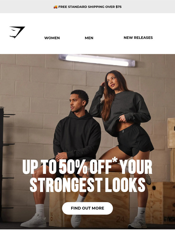 Gymshark: Pssst. Sale coming soon. | Milled