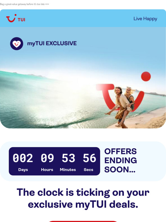 TUI: This email deserves a look – don't miss out, your myTUI offers are ...