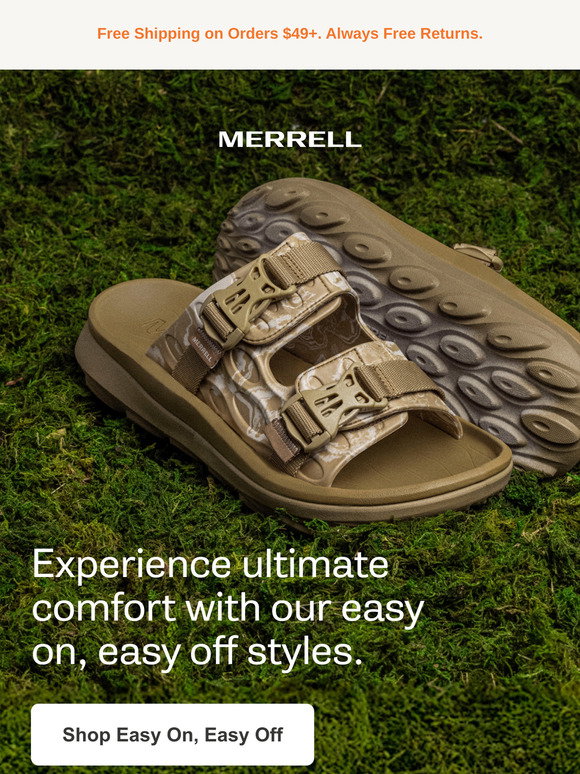 Merrell: Slide into comfort with our easy on, easy off styles | Milled