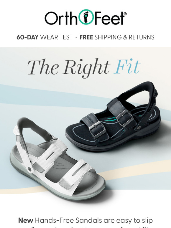 OrthoFeet: NEW Hands-Free Strap Sandals | Milled