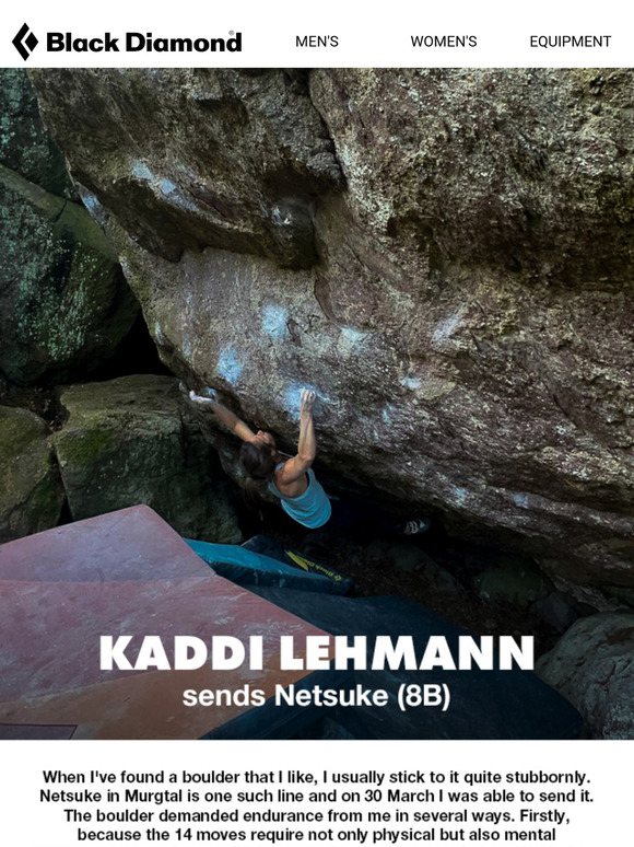 Black Diamond Equipment: BD Athlete Kaddy Lehmann sends Netsuke! | Milled