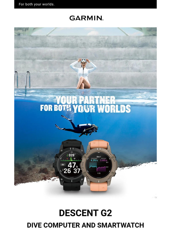 Garmin: Get the Descent G2 dive smartwatch for both your worlds | Milled