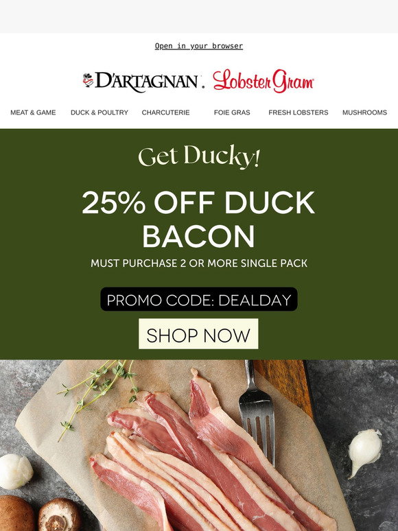 D'Artagnan: Explore Endless Possibilities with Duck Bacon | Milled