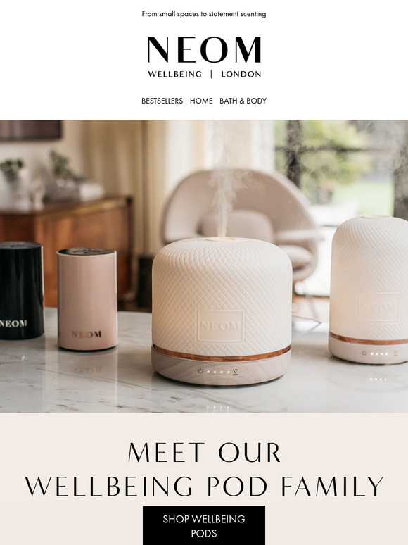 NEOM: Meet our Wellbeing Pod family... with new additions | Milled