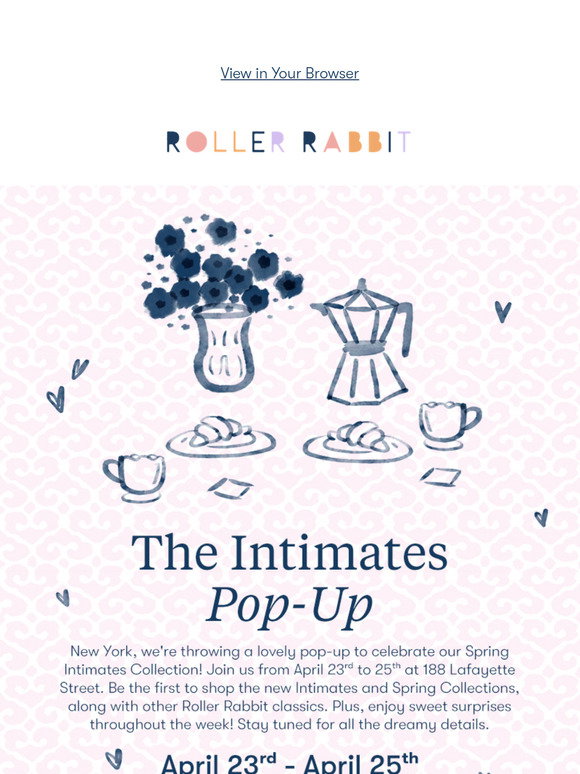 Roller Rabbit: New York, we’re popping up in SoHo next week! | Milled