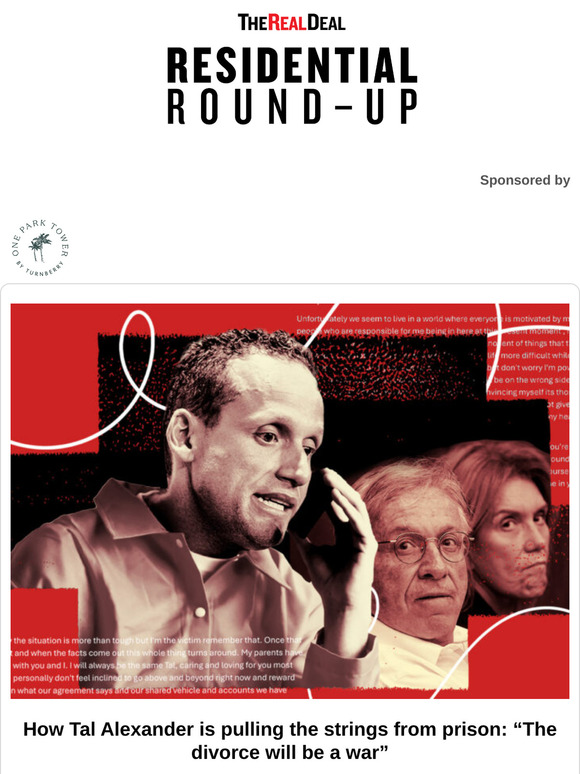 The Real Deal: 🏘️ How Tal Alexander is pulling the strings from prison ...