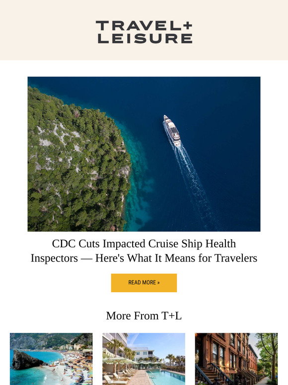 Travel + Leisure: CDC Cuts Impacted Cruise Ship Health Inspectors | Milled