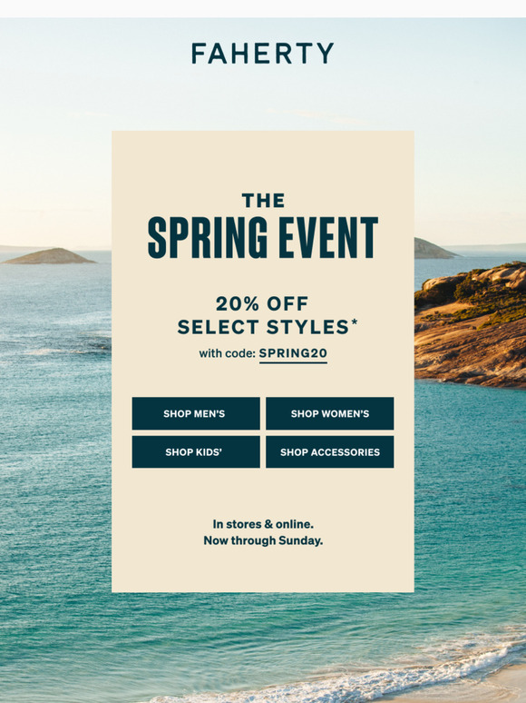 Faherty: Starts Now: 20% Off Select Favorites | Milled