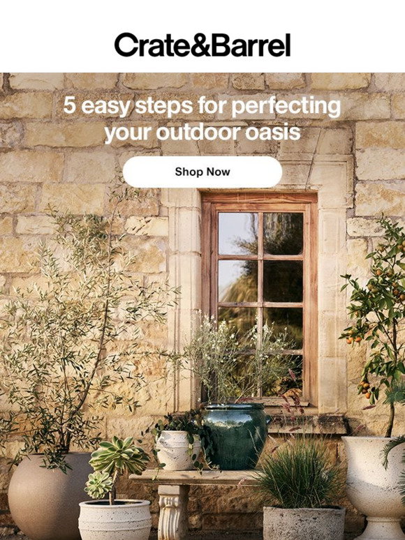 Crate and Barrel: Easy, quality-crafted patio updates ☀️ | Milled
