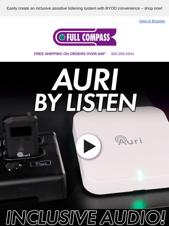 Full Compass: Listen Technologies Auri™ – The First Complete Bluetooth ...