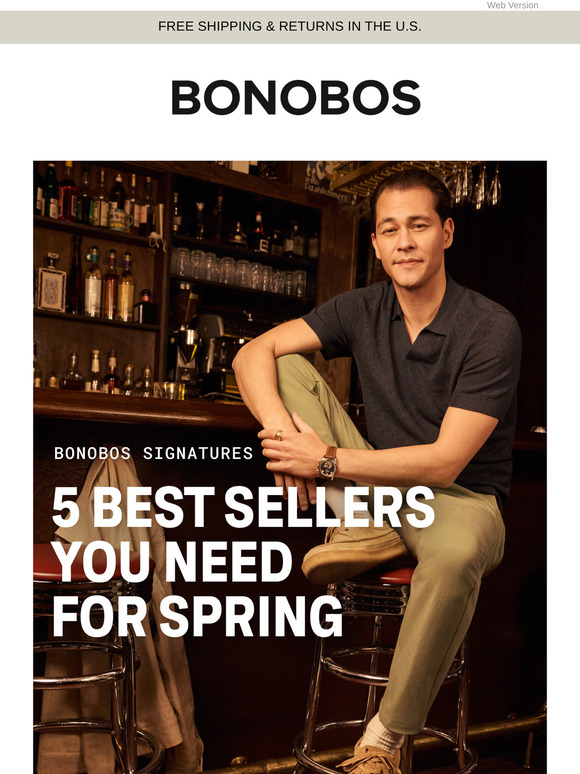 Bonobos Email Newsletters: Shop Sales, Discounts, and Coupon Codes