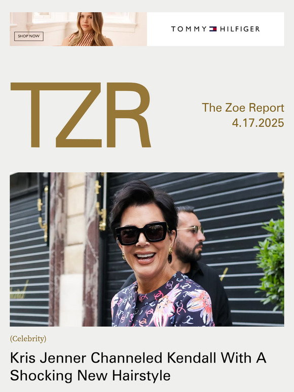 The Zoe Report: Kris Jenner Channeled Kendall With A Shocking New ...
