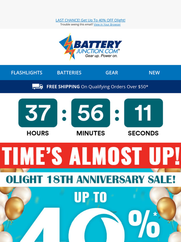 BatteryJunction: OH MY! Olight Sale Ending Soon! 😱 | Milled