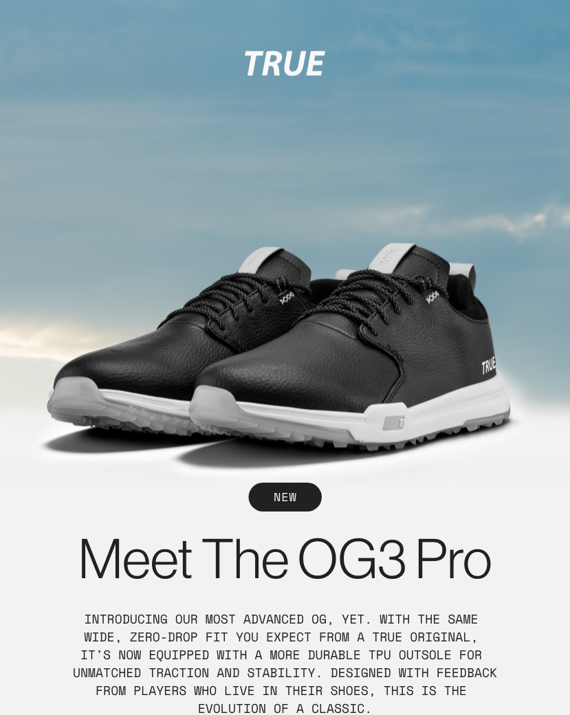 True Linkswear: Introducing The New OG3 Pro | Milled