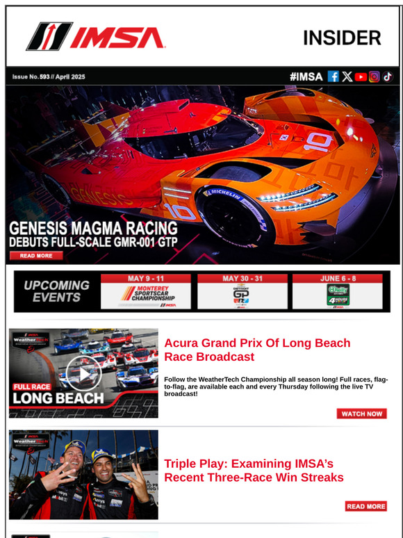 IMSA: First Look at New Genesis GTP; Another Look at Long Beach ...