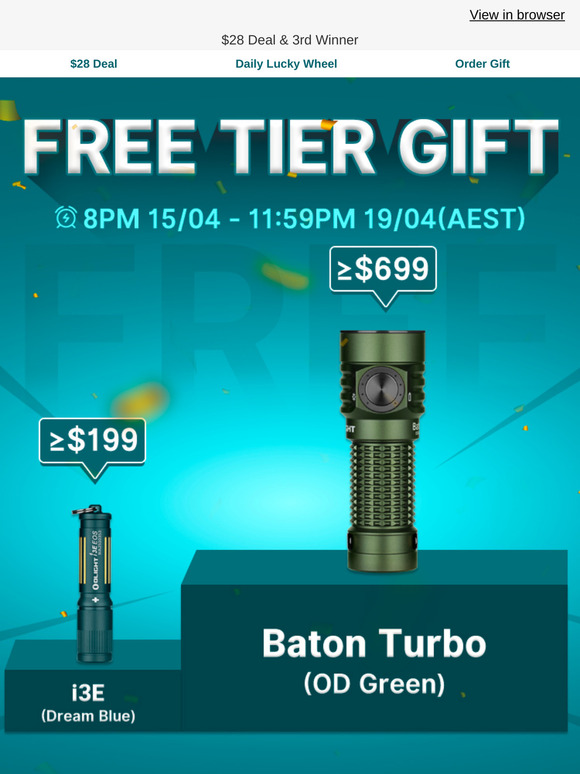 Olight: Extra Free Gifts? Just Say Yes! | Milled