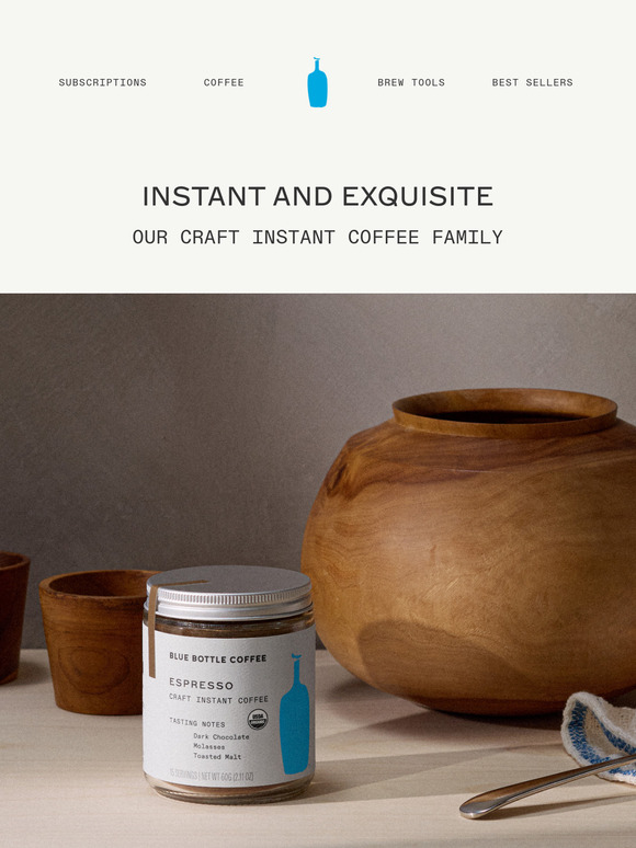 Blue Bottle Coffee: Our Craft Instant Coffee Collection | Milled