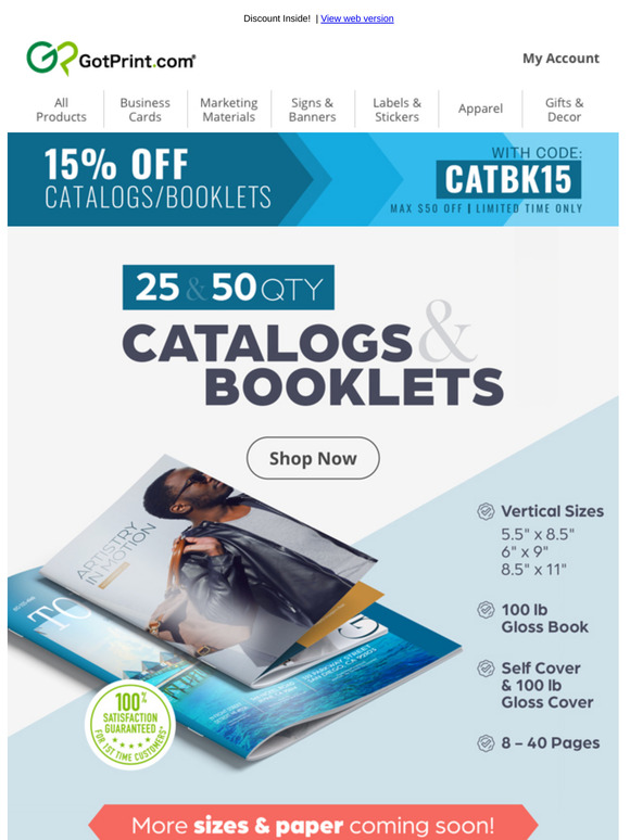 GotPrint: Save Big On Catalogs & Booklets | Milled