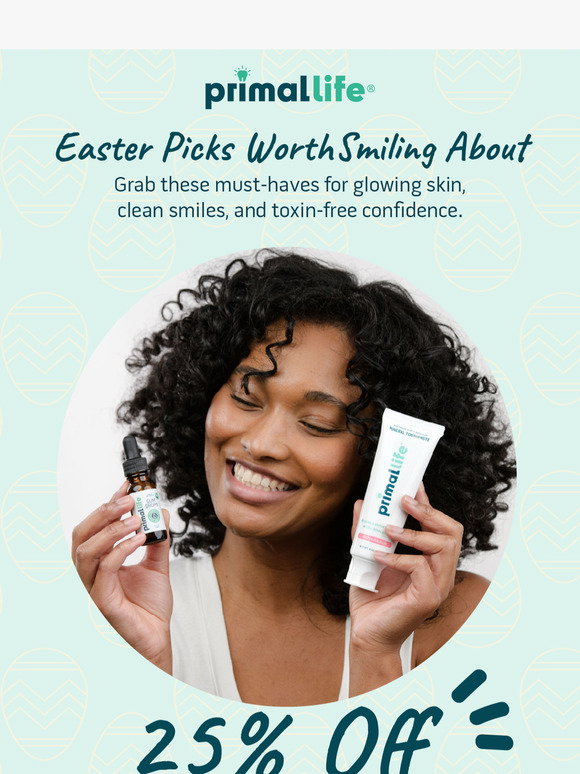 Primal Life Organics: 🐰 25% Off Clean Ingredients & Confident Smiles ...