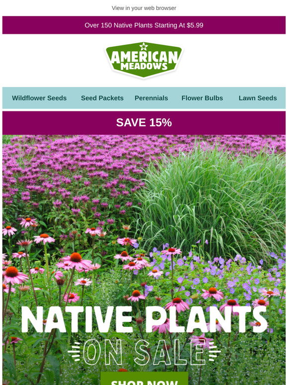 American Meadows: Save 15% On Native Plants For Earth Day | Milled