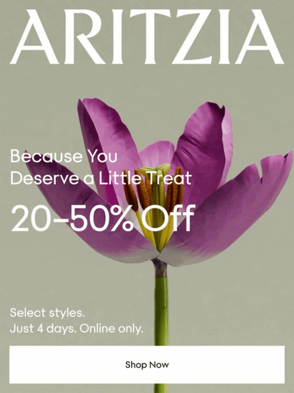 Aritzia Email Newsletters: Shop Sales, Discounts, and Coupon Codes